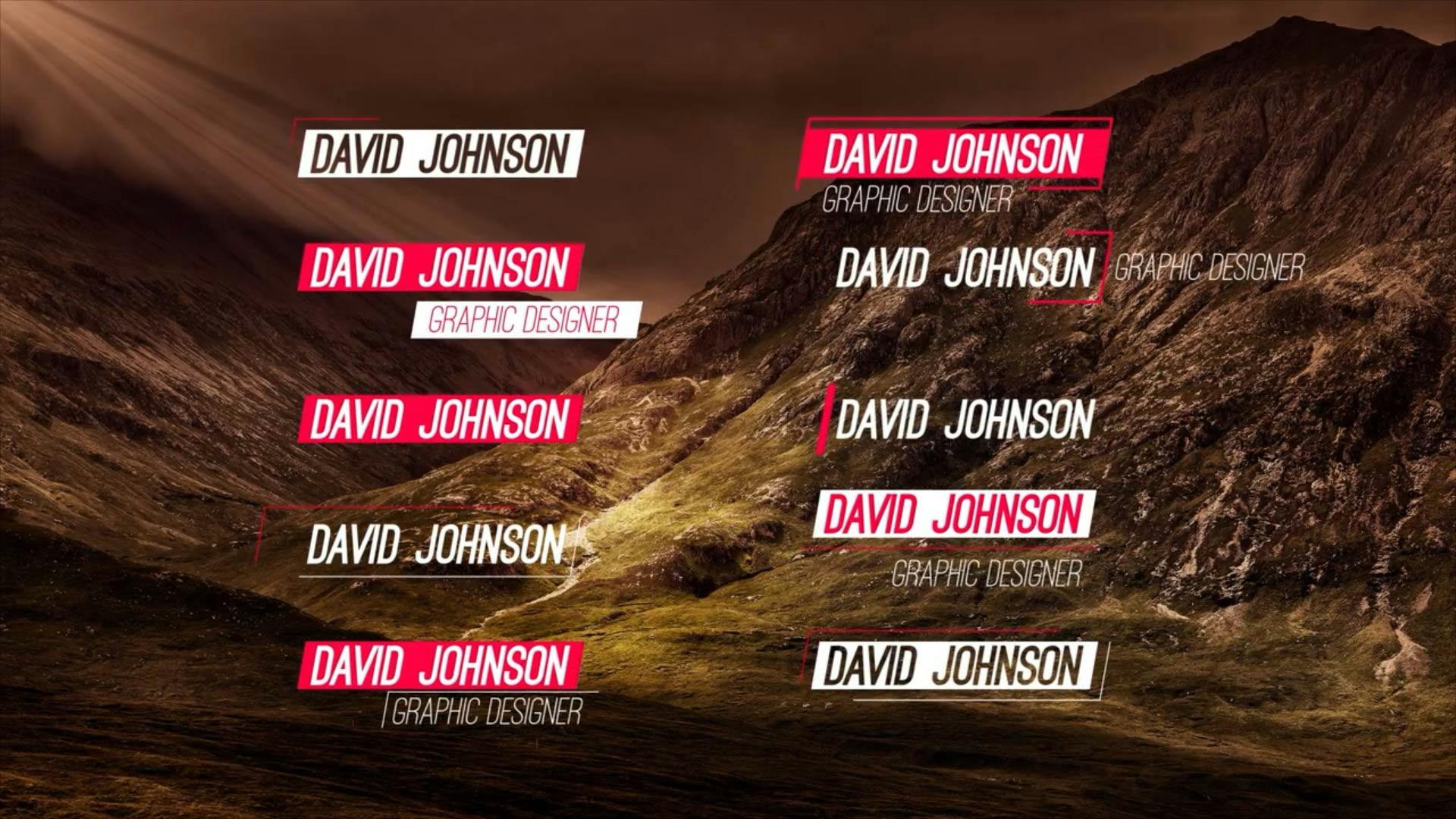 Clean Titles Package 01 video templates | Artlist