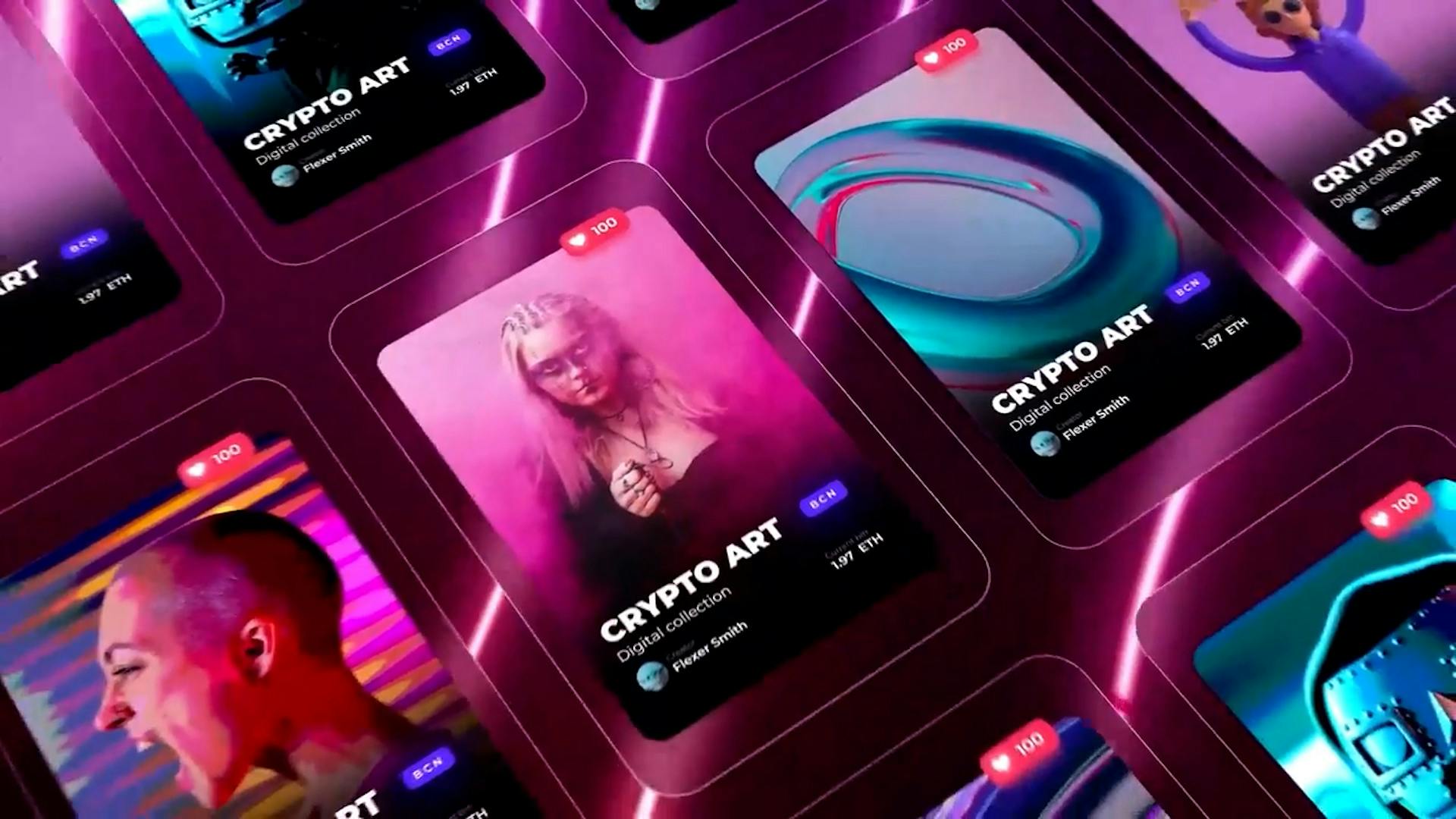 NFT Cards Promo video templates | Artlist