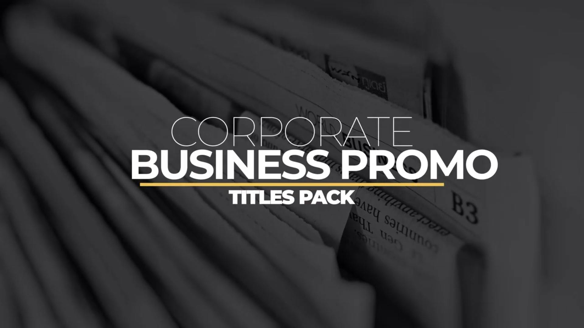 Clean-Cut Titles Pack video templates | Artlist