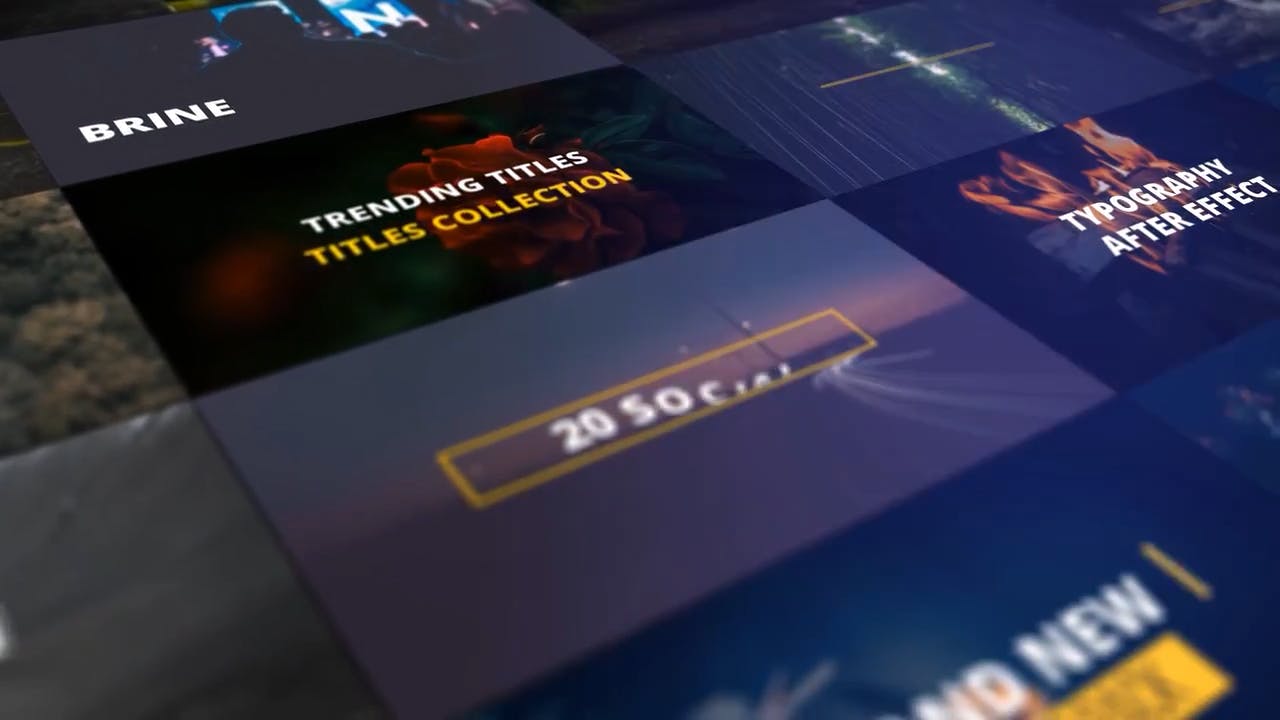 Modern Titles video templates | Artlist