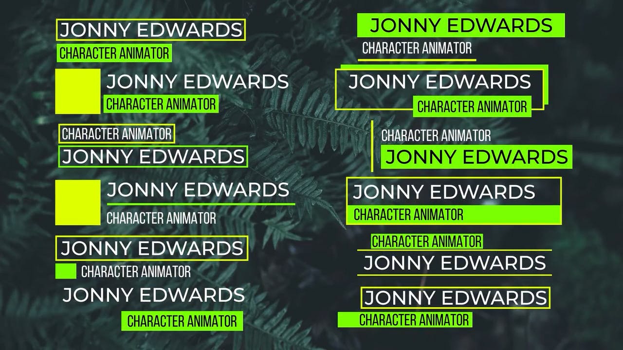 Lower Thirds Pack video templates | Artlist