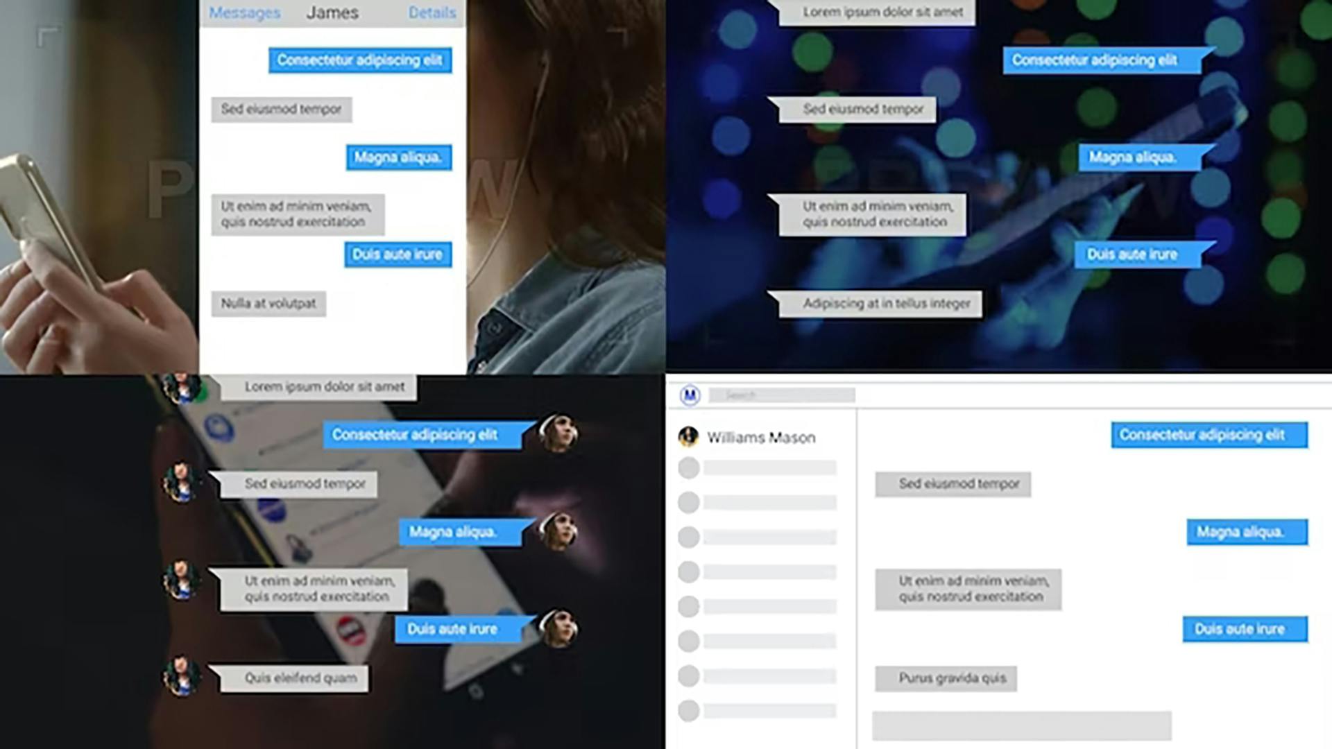 Text conversation Kit video templates | Artlist