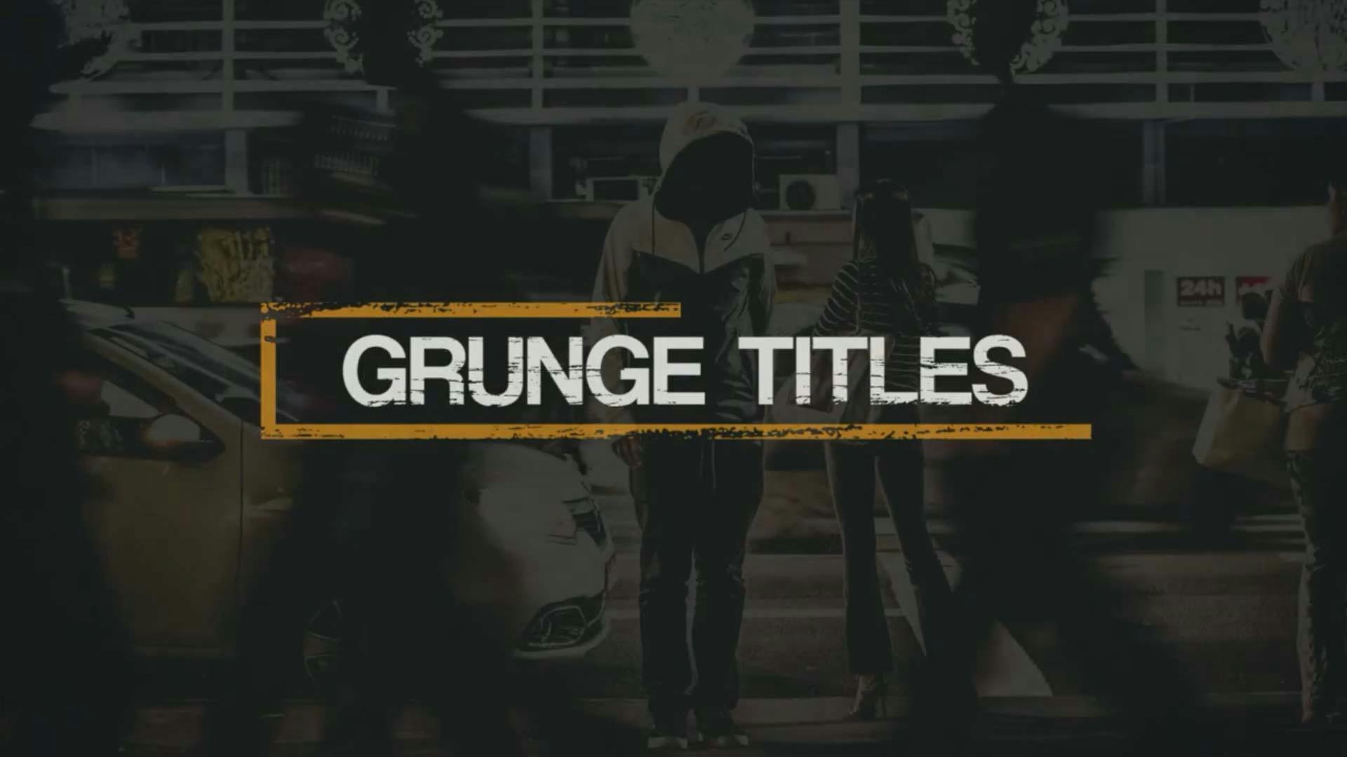 Grunge Titles video templates | Artlist