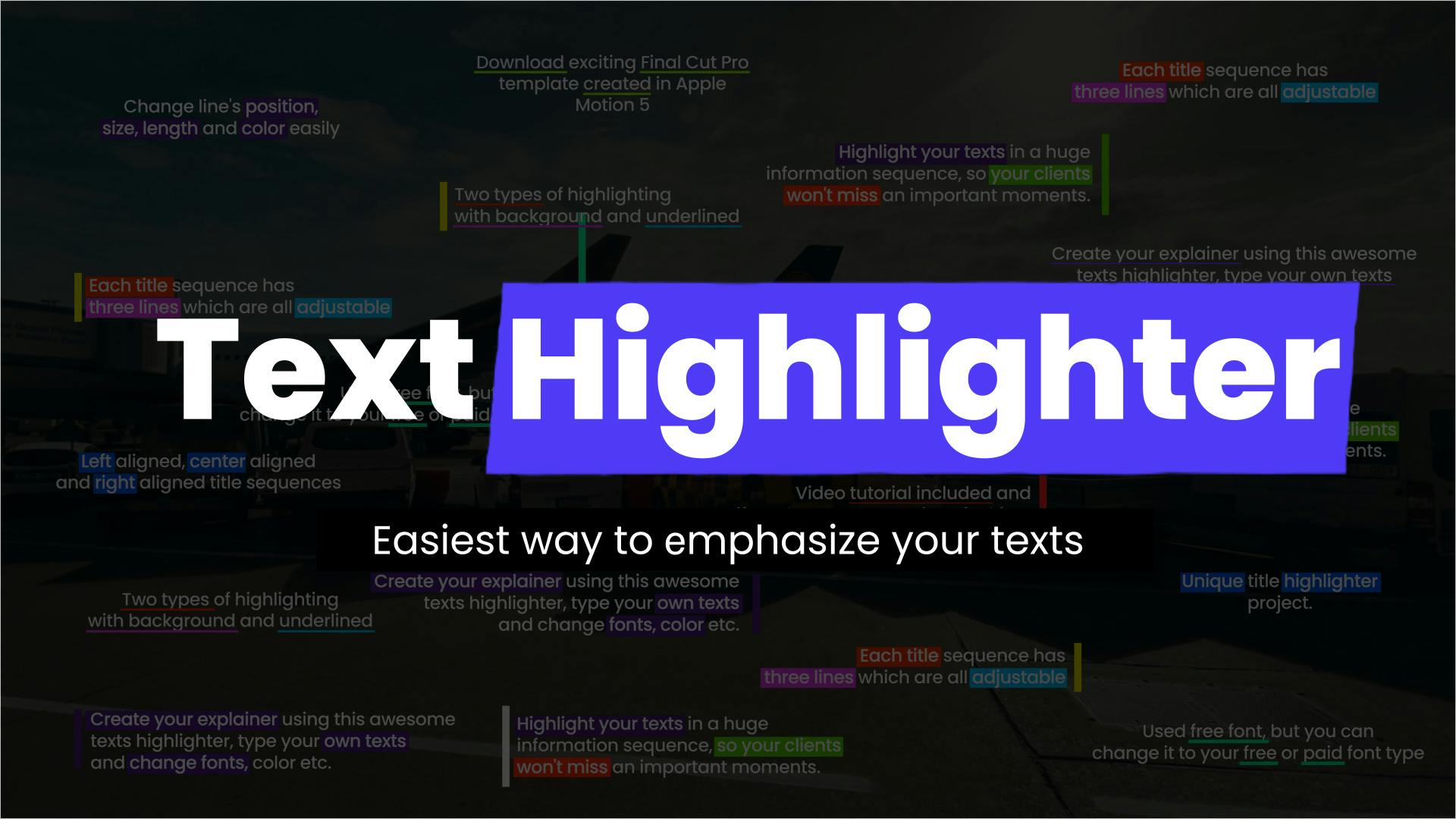 Highlight Texts - Explainer video templates | Artlist