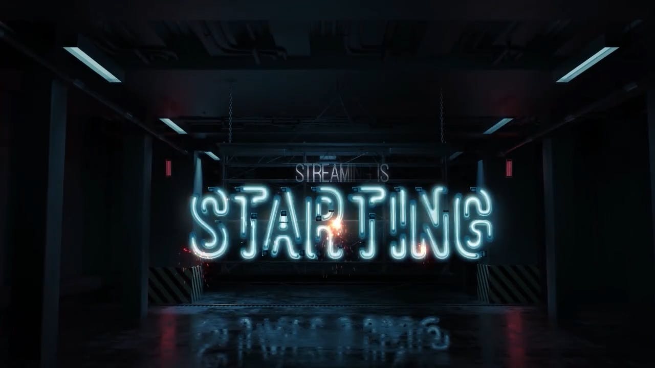 Neon Streaming Title Screens video templates | Artlist