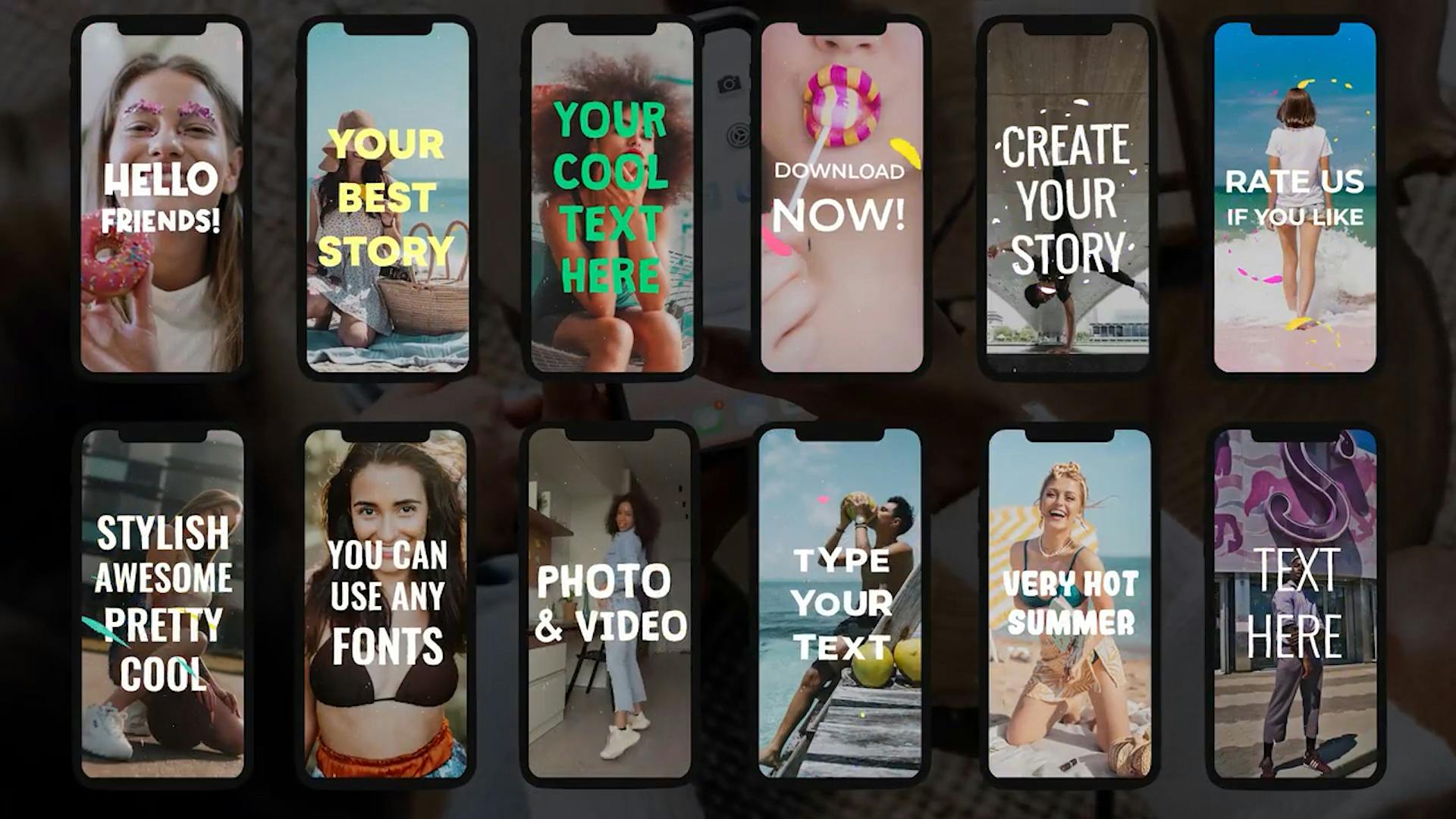 Text Stories video templates | Artlist