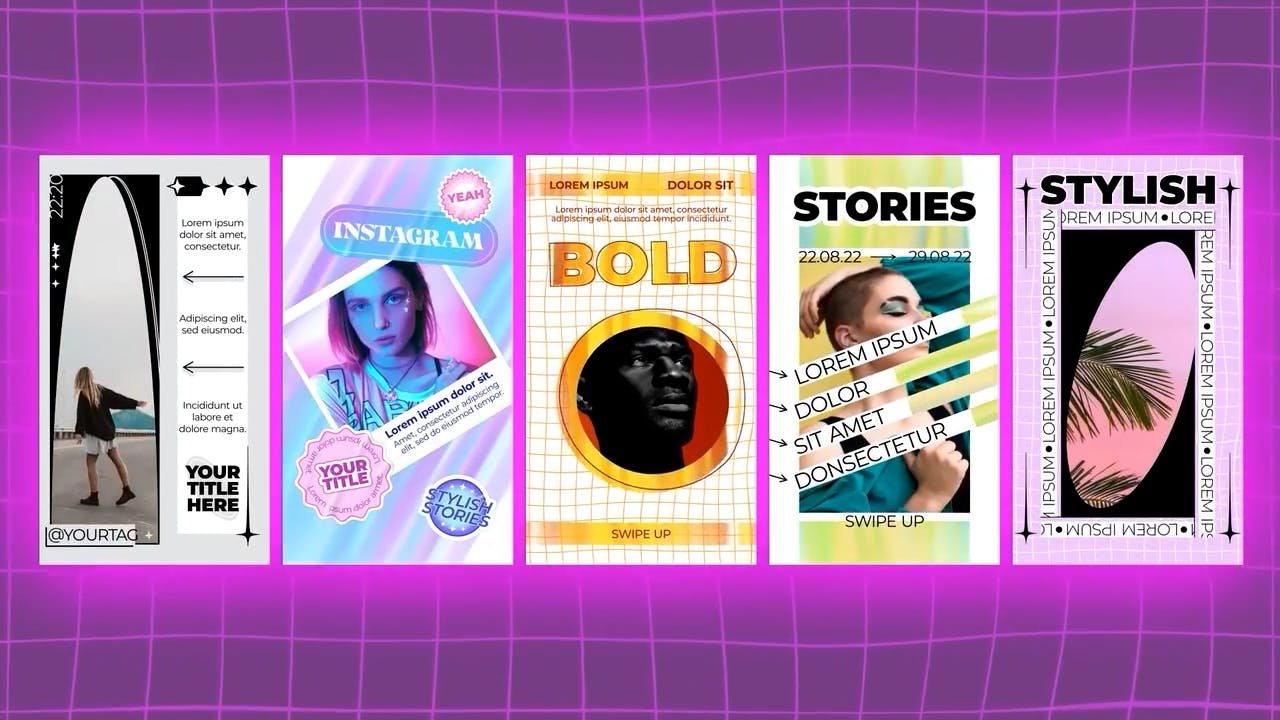 Creative Instagram Stories Video Templates Artlist