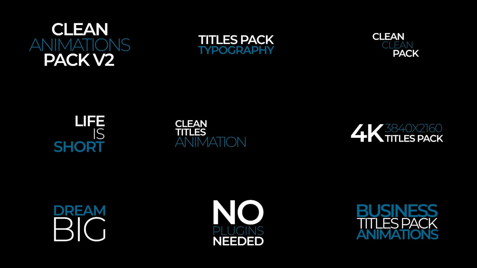 Professional Clean Titles video templates | Artlist