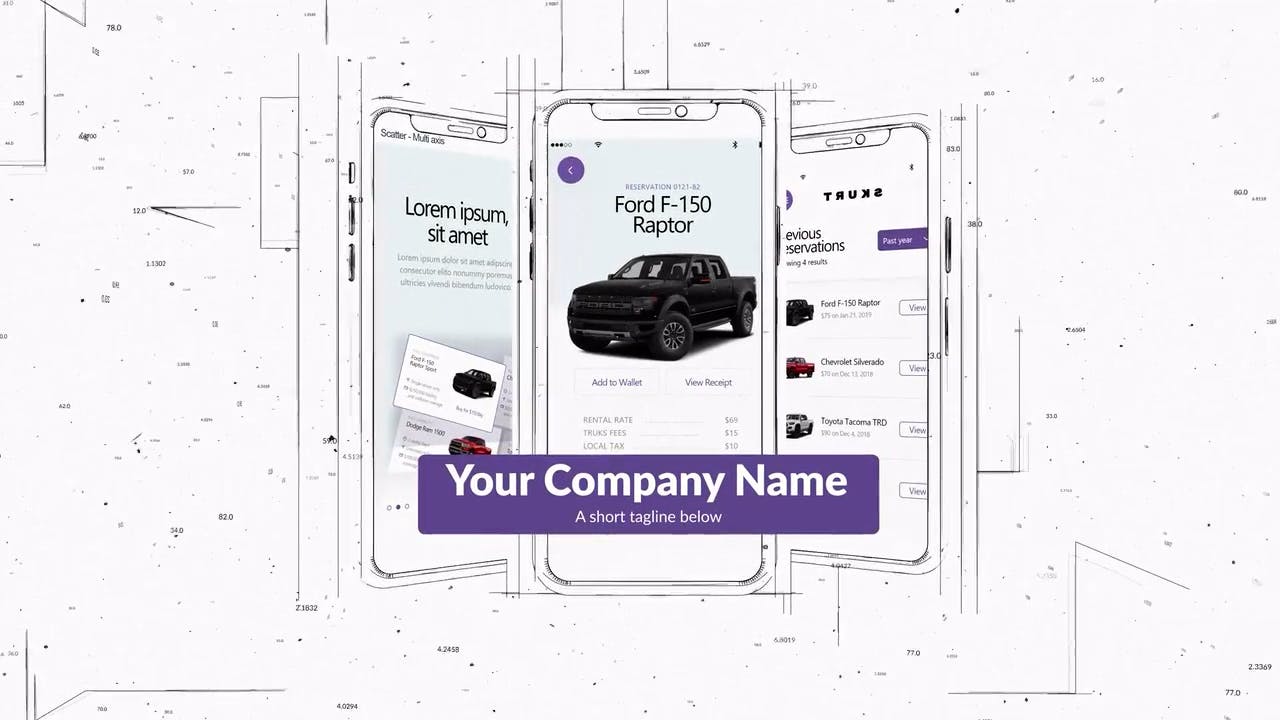 BluePrint Mobile Promo video templates | Artlist