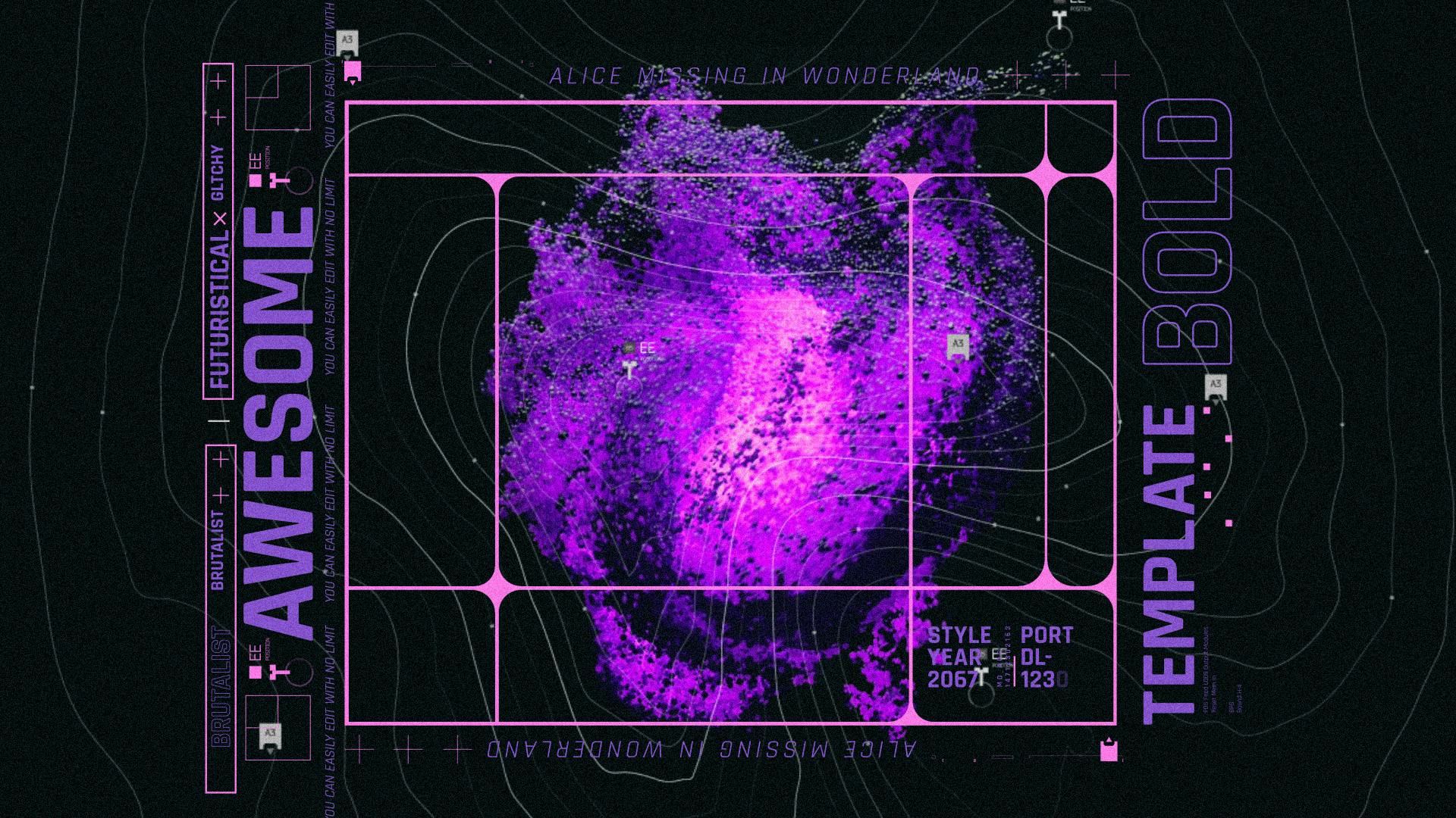 Dynamic Glitch Slideshow video templates | Artlist