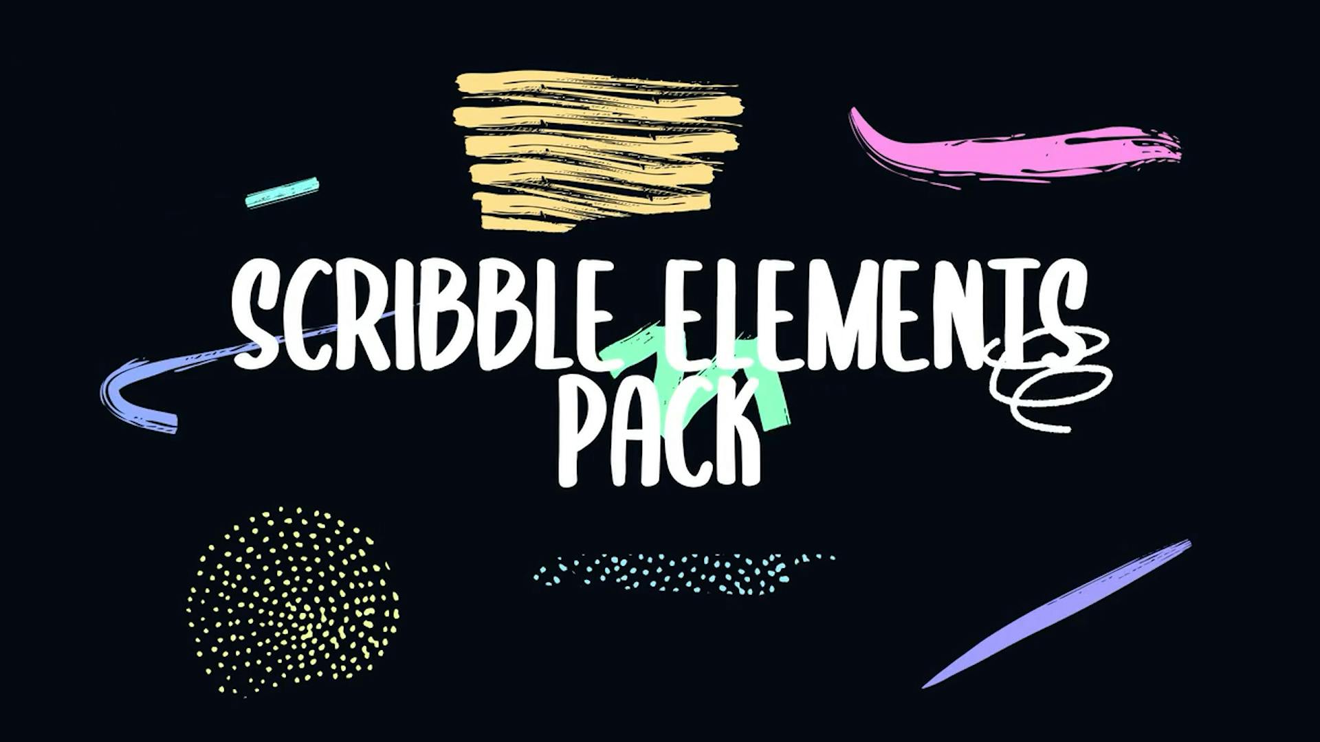 Scribble Elements Pack video templates | Artlist