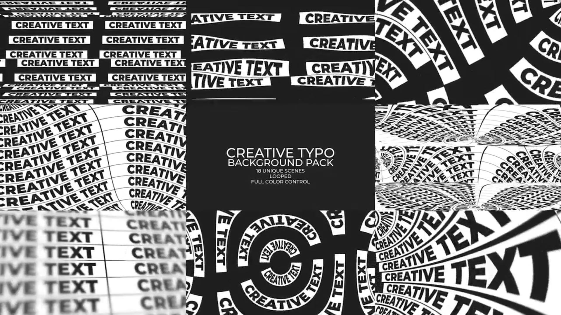 Creative Typo Background Pack video templates | Artlist
