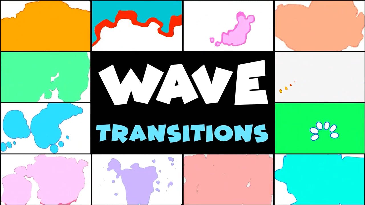 Wave Transitions video templates | Artlist