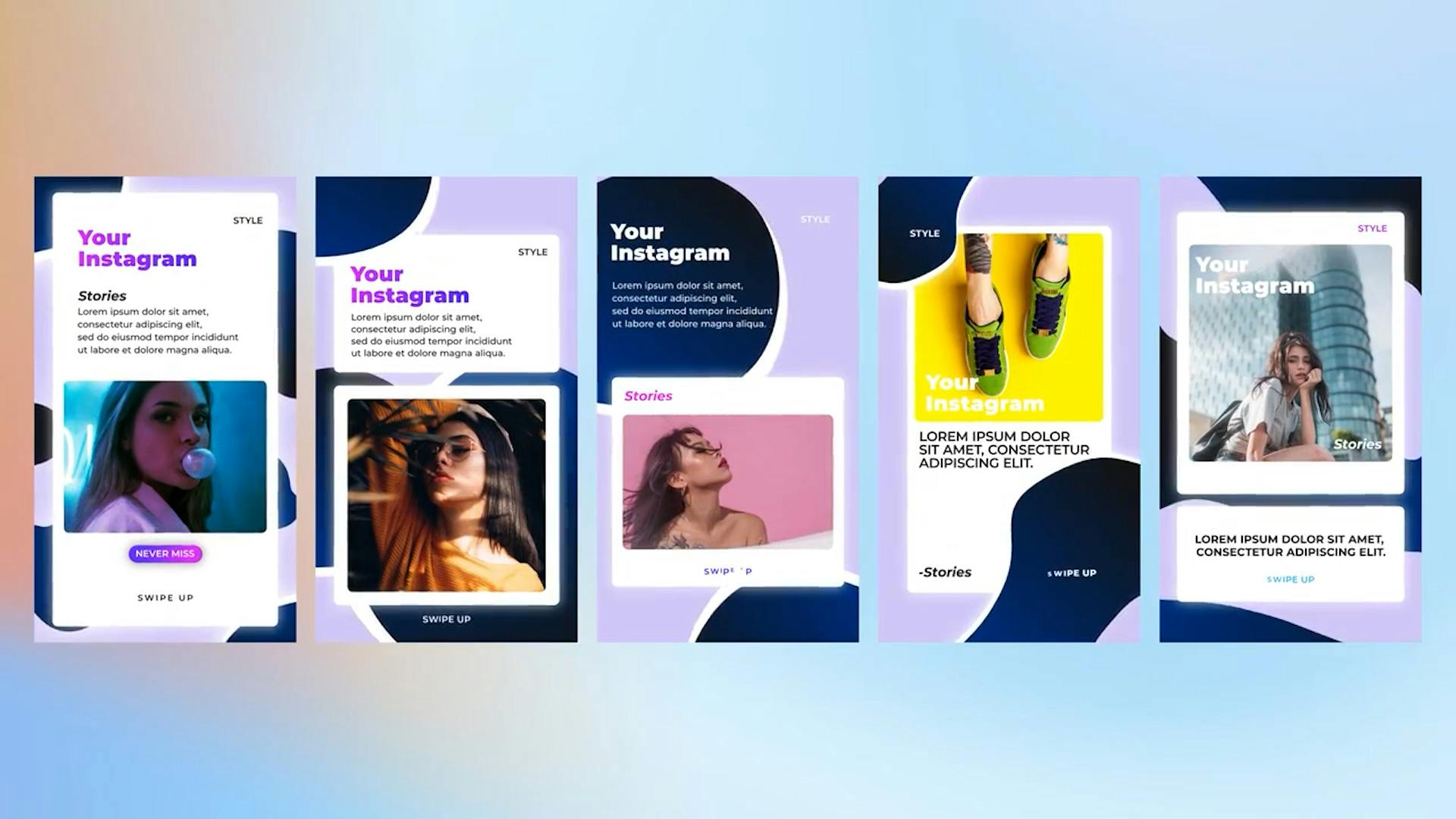 Expand Stories Pack video templates | Artlist