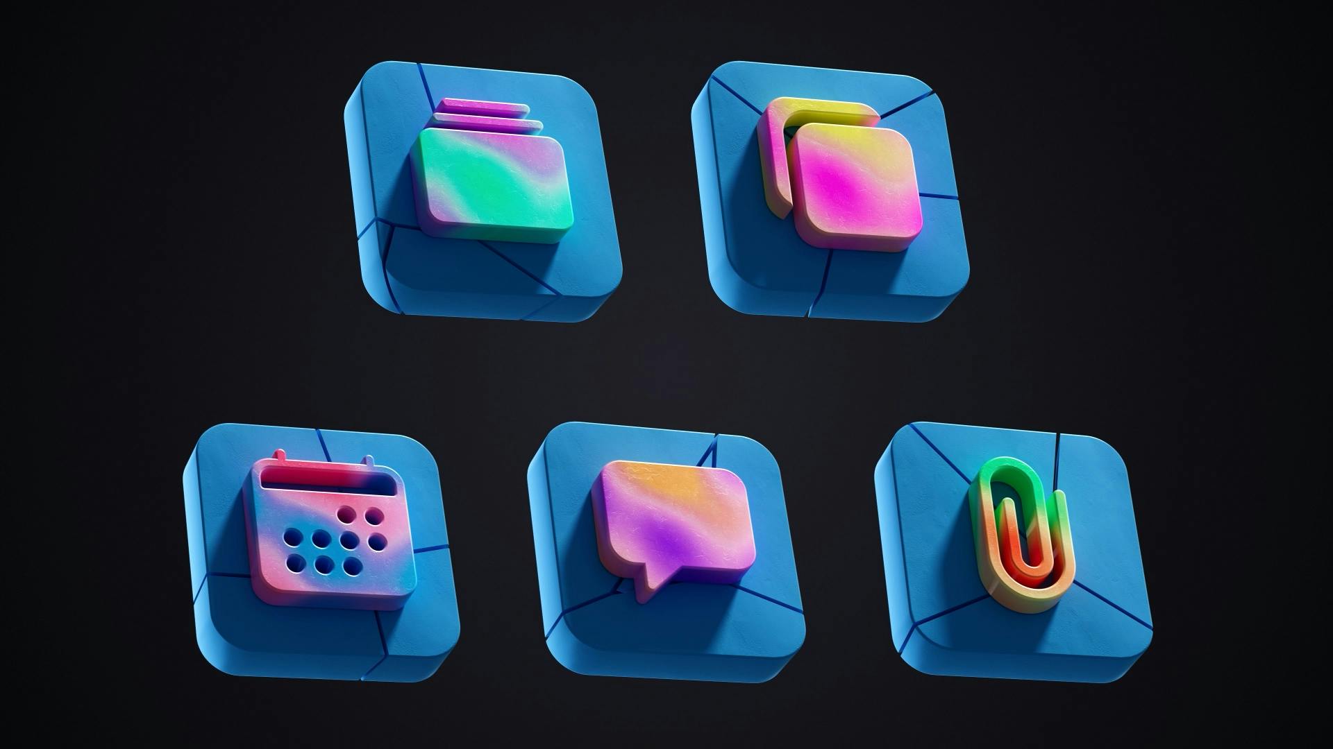 3D Fracture Icon Overlays video templates | Artlist