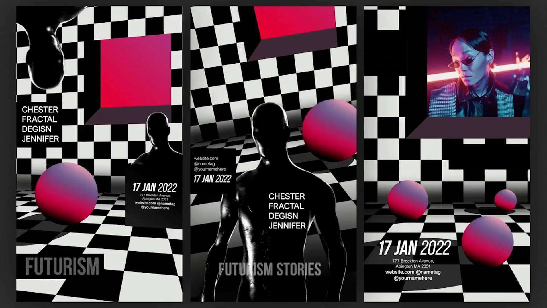 Futurism Typography Stories video templates | Artlist