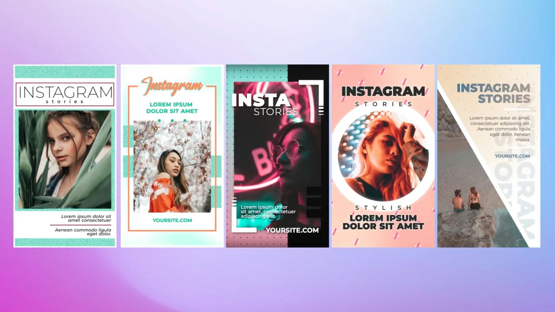 Shape Layers Social Pack video templates | Artlist