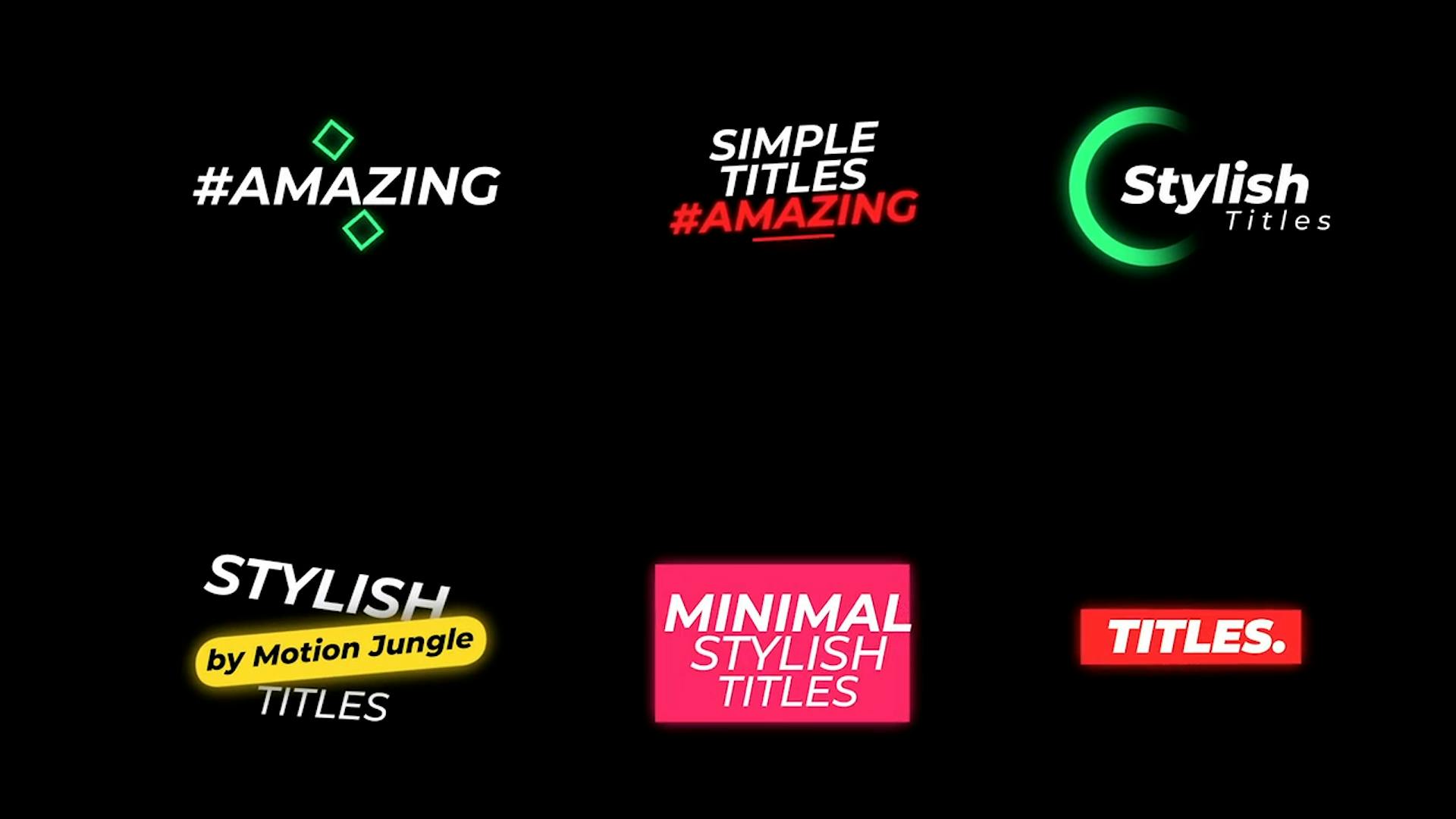 Stylish Fun Titles video templates | Artlist