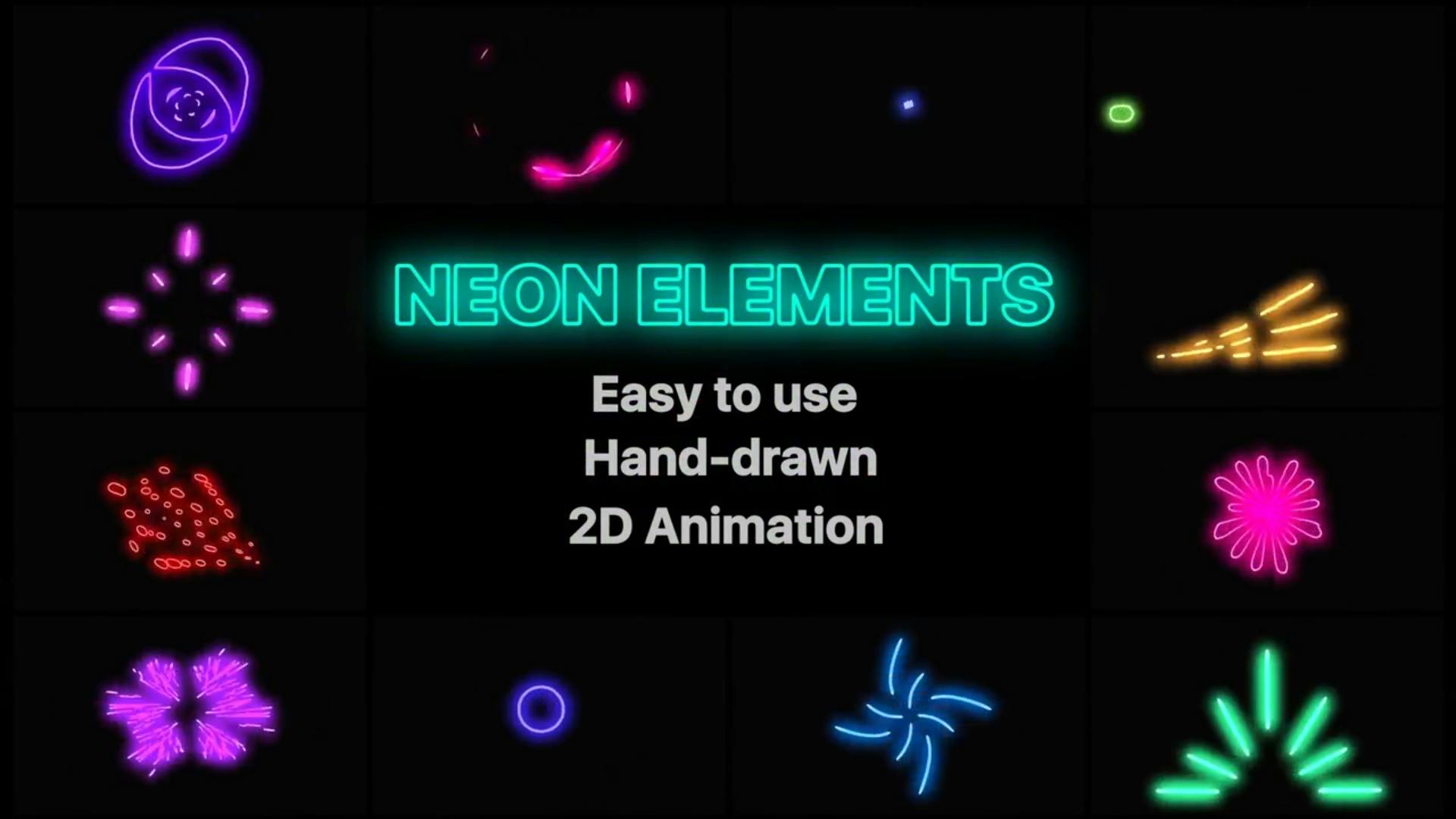 Neon Elements video templates | Artlist