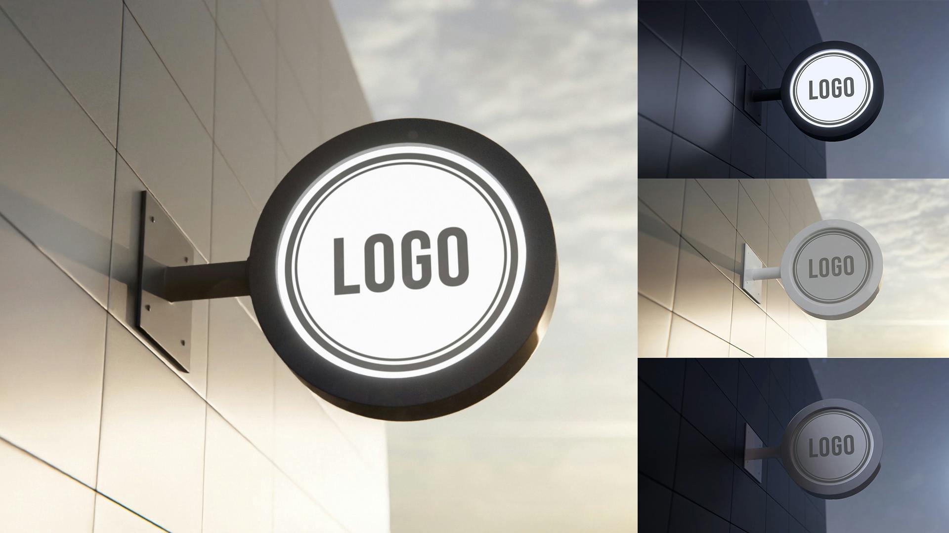 Signboard Logo Mockups video templates | Artlist