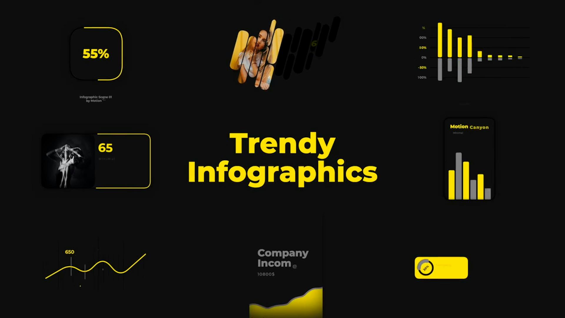 Trendy Infographics video templates | Artlist