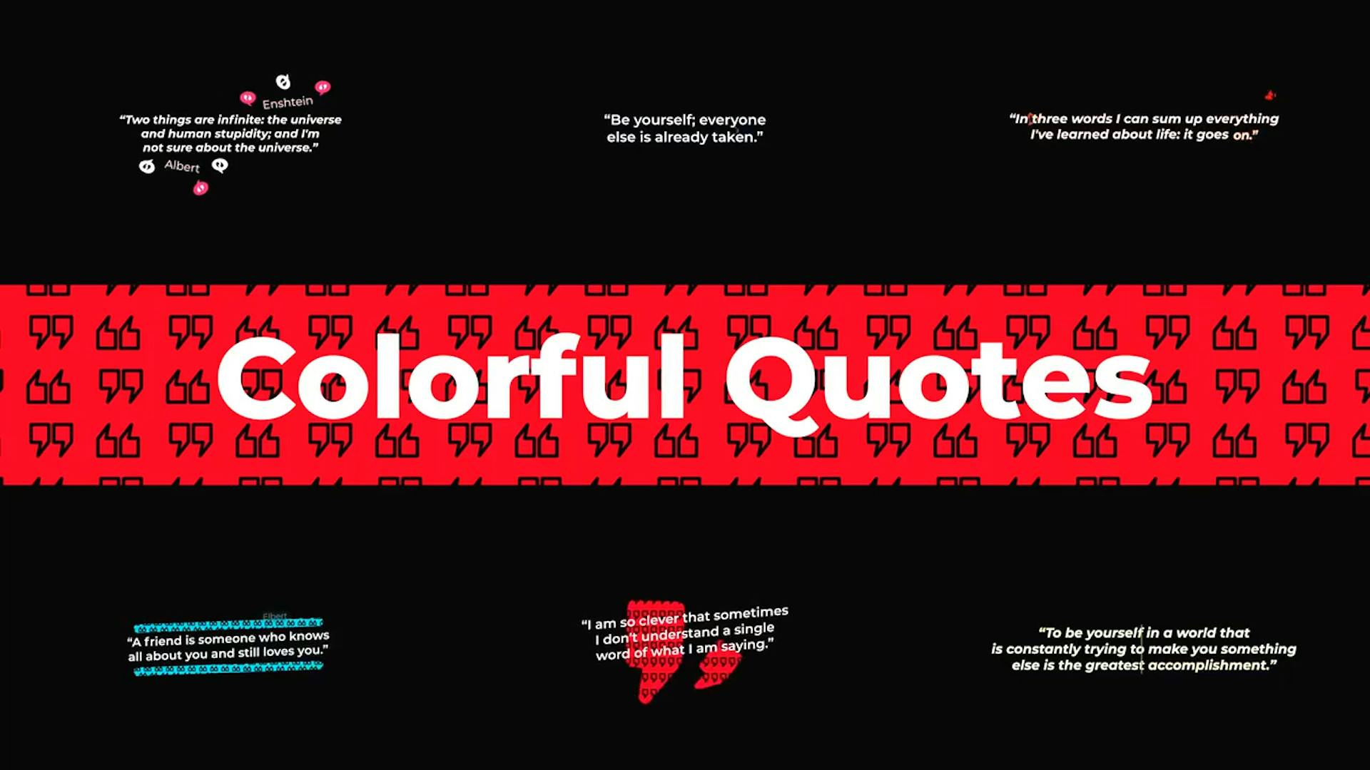 Colorful Quotes video templates | Artlist