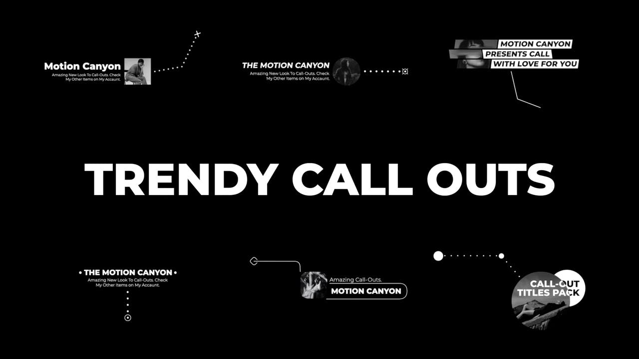 Trendy Call Outs video templates | Artlist