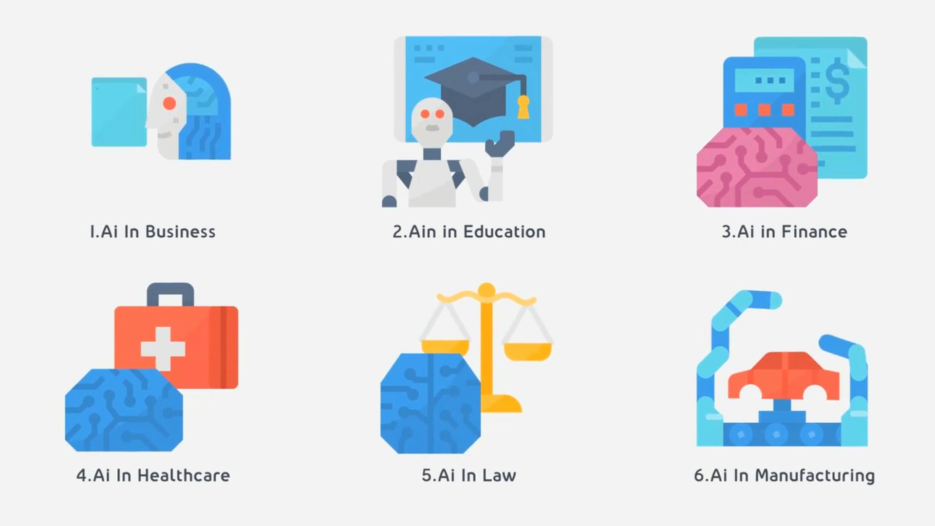 Artificial Intelligence Animated Icons video templates | Artlist