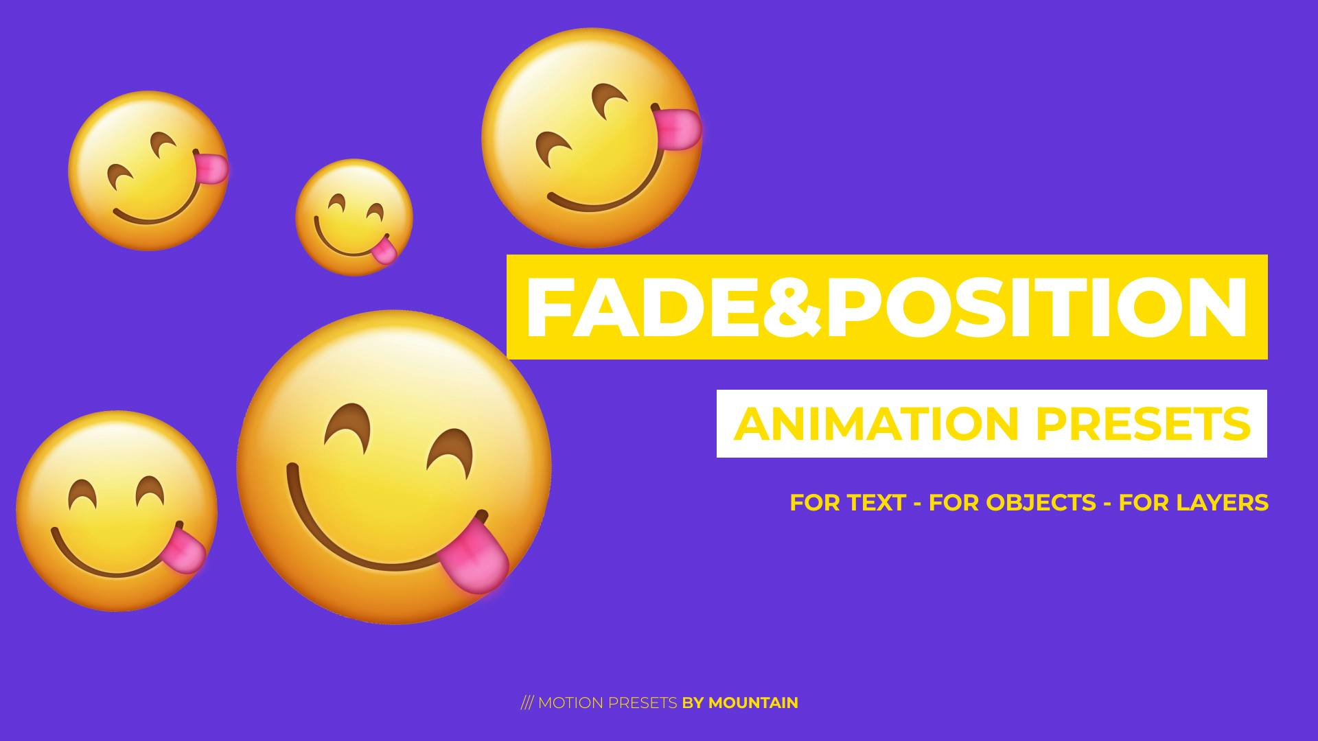 Fade Position Preset Animation video templates | Artlist