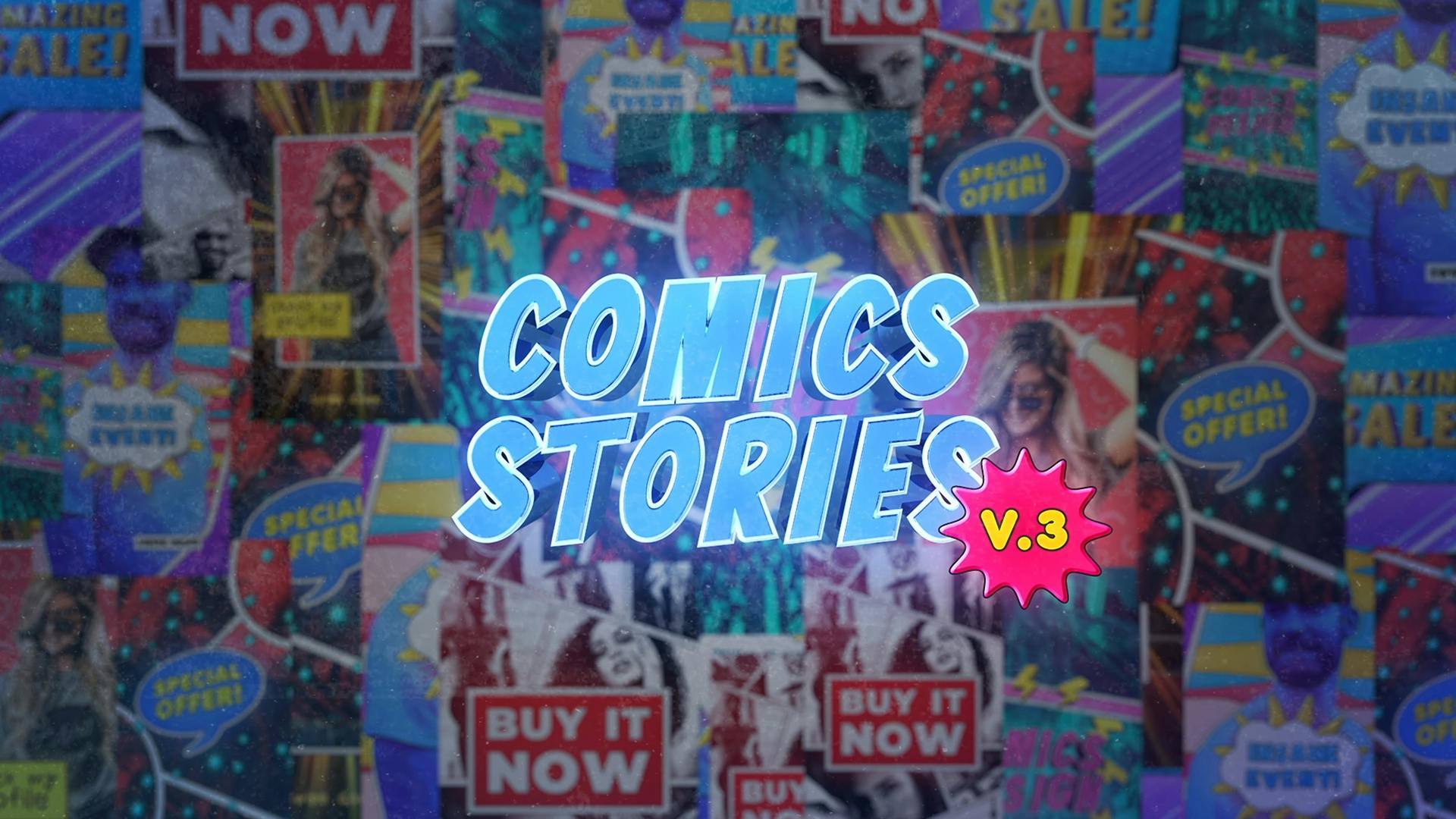 Colorful Comic Slides video templates | Artlist