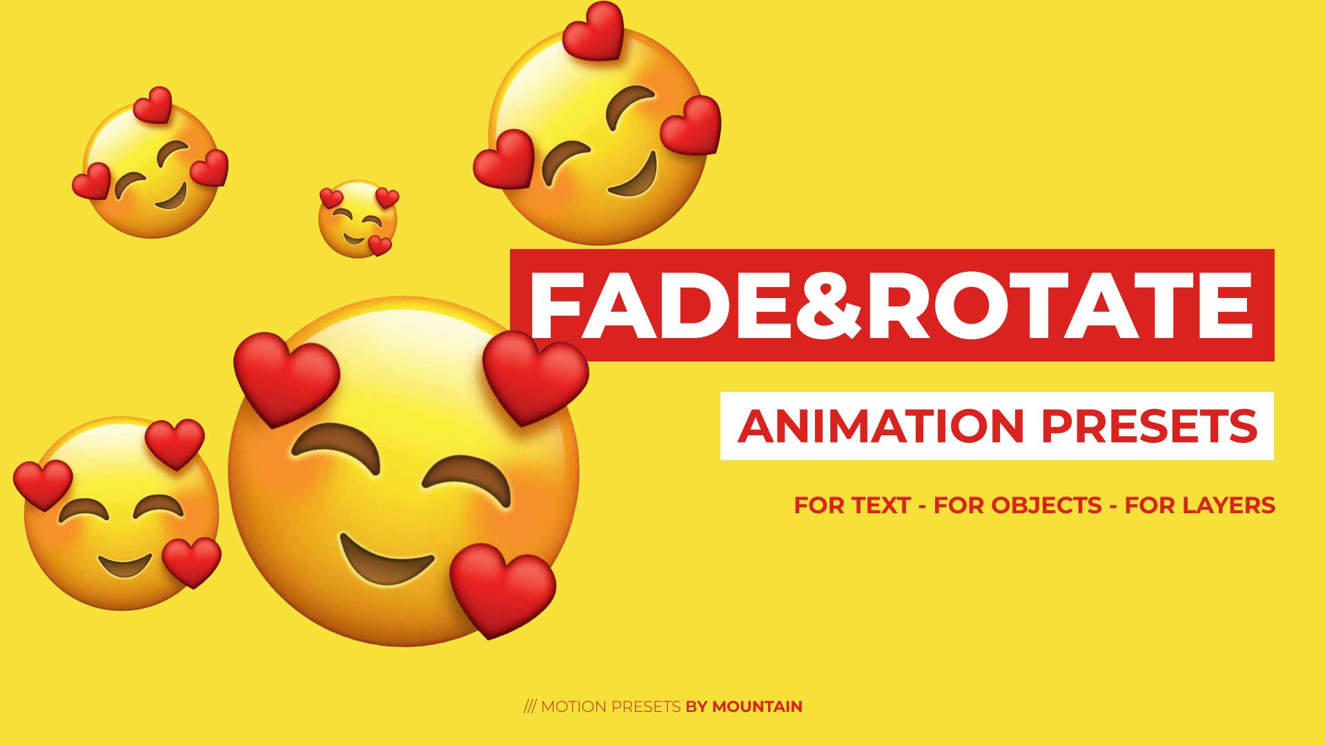Fade Rotate Motion Presets Animations video templates | Artlist
