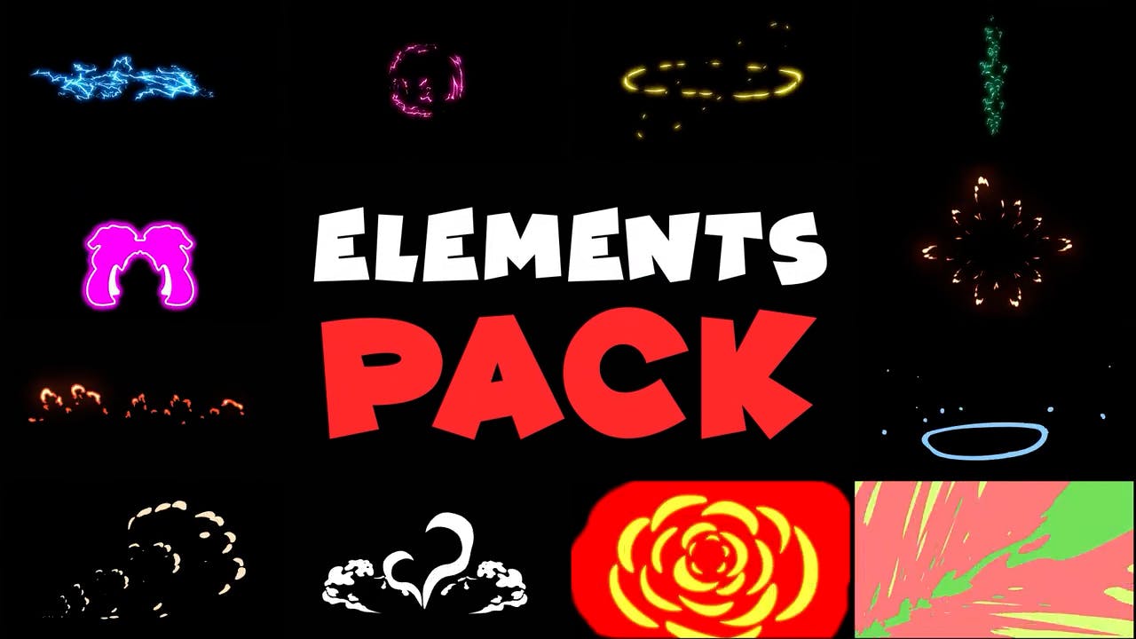 Overlays Elements Pack video templates | Artlist