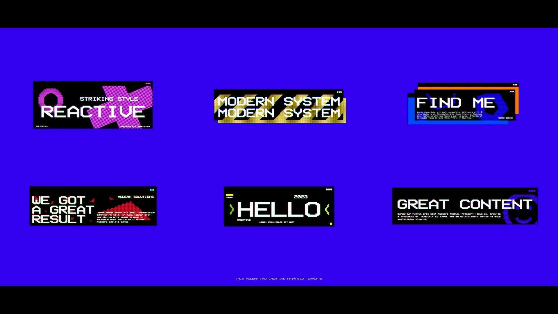 Pixel Titles video templates | Artlist