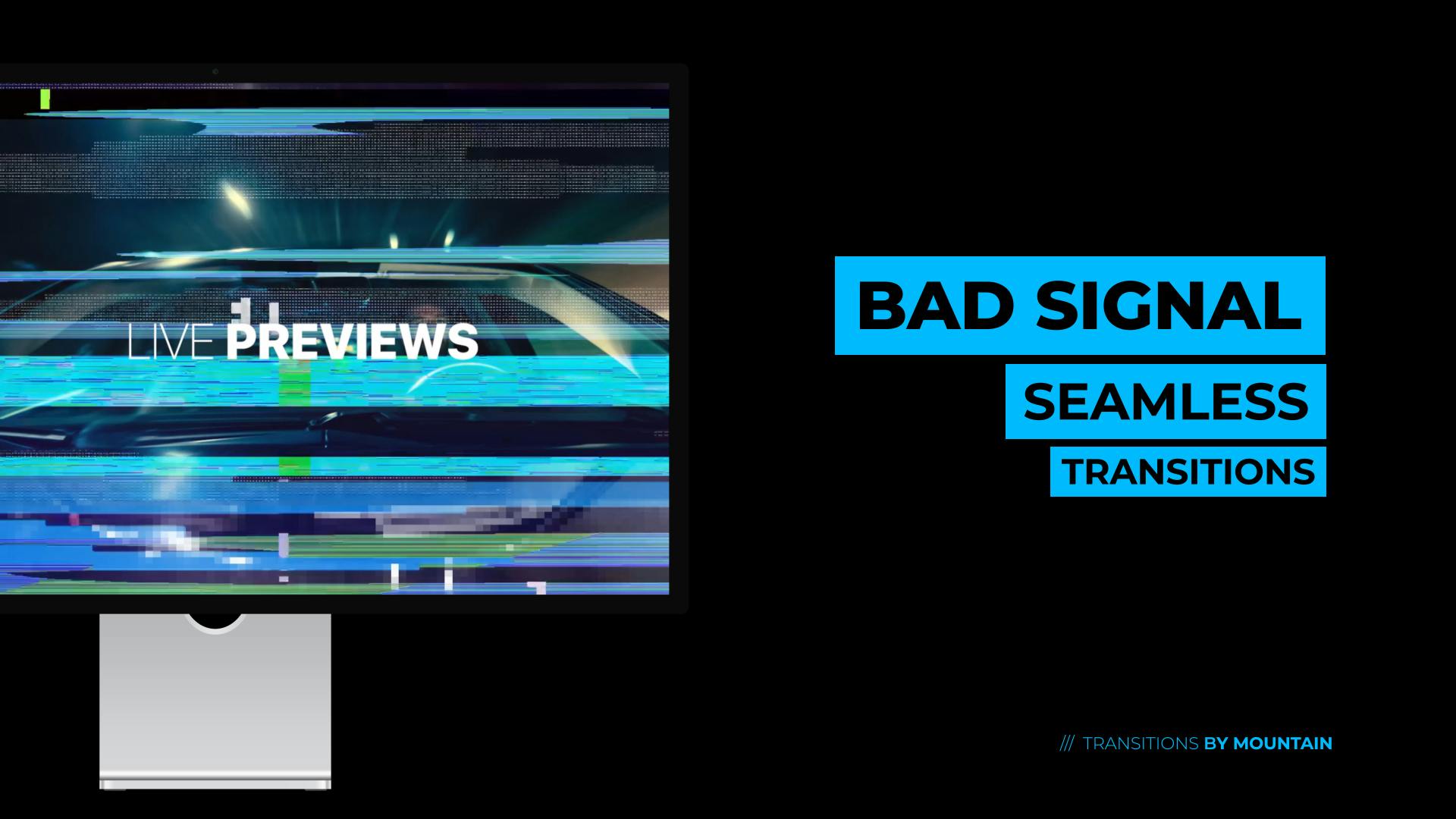 Bad Signal Glitch Transitions video templates | Artlist