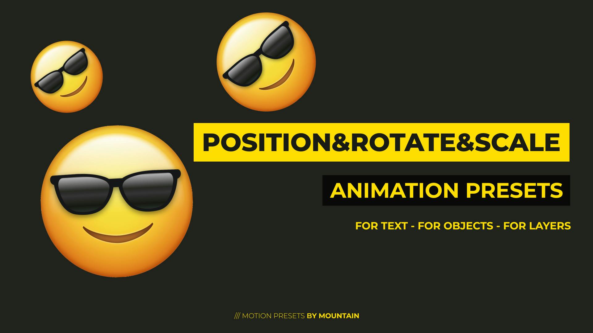Position Rotate Scale Motion Presets video templates | Artlist