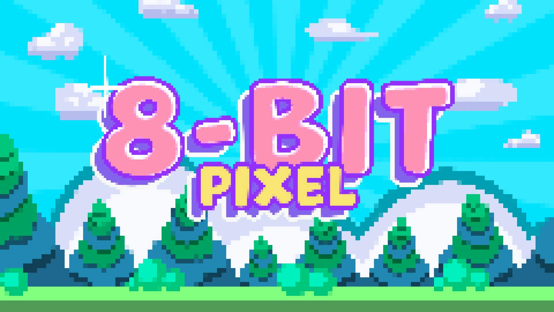 Pixel 8-bit Title video templates | Artlist