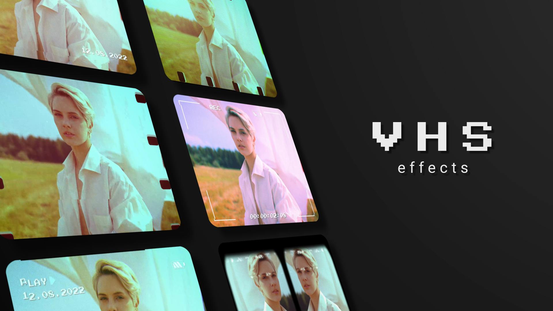 VHS effects video templates | Artlist