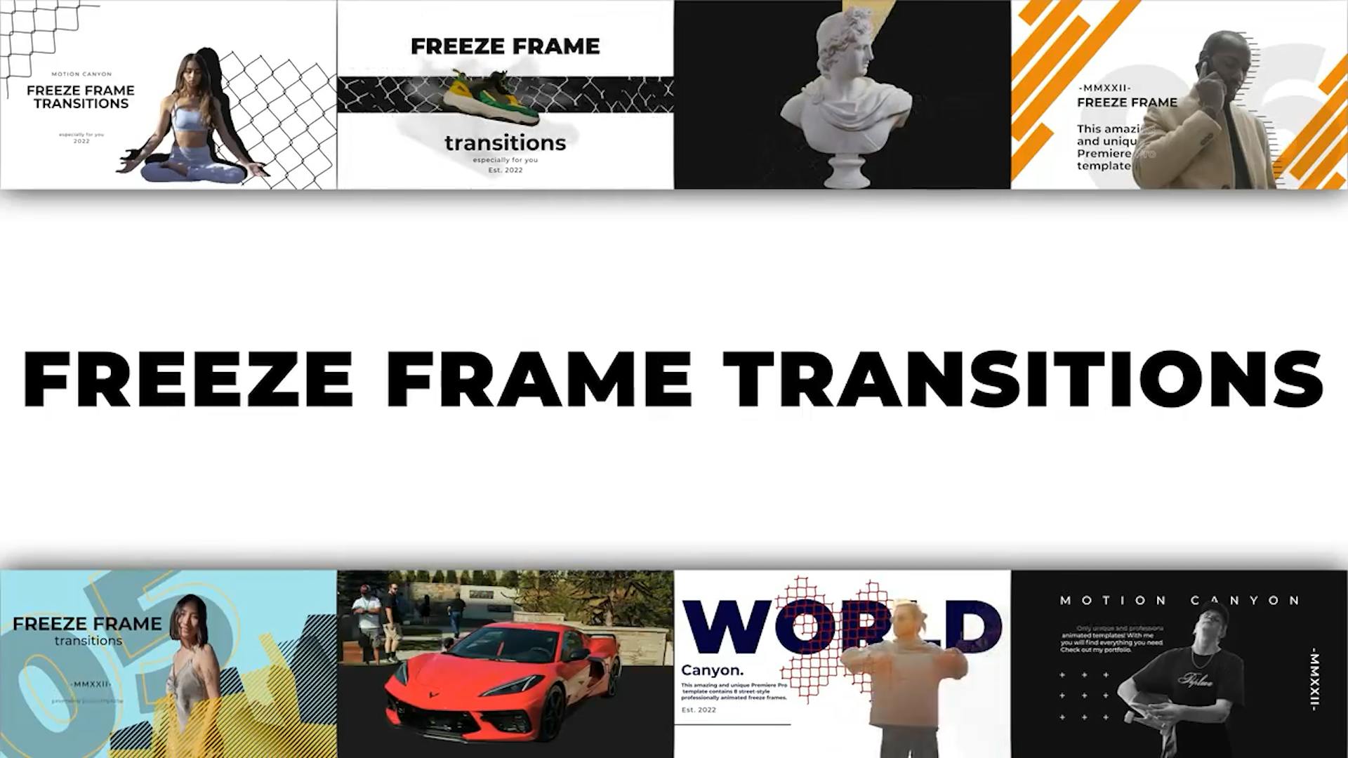 Freeze Frame Transitions video templates | Artlist