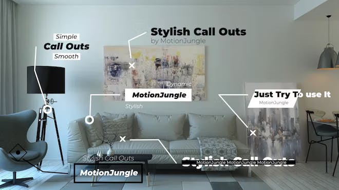 Stylish Call Outs video templates | Artlist