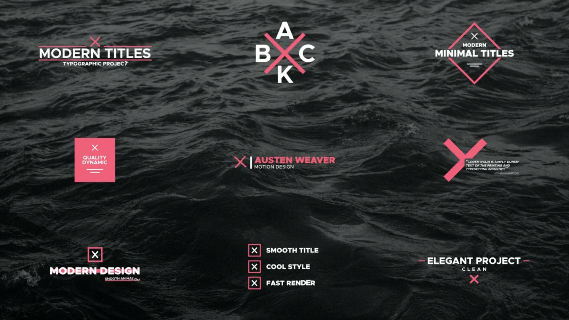 Modern Titles video templates | Artlist