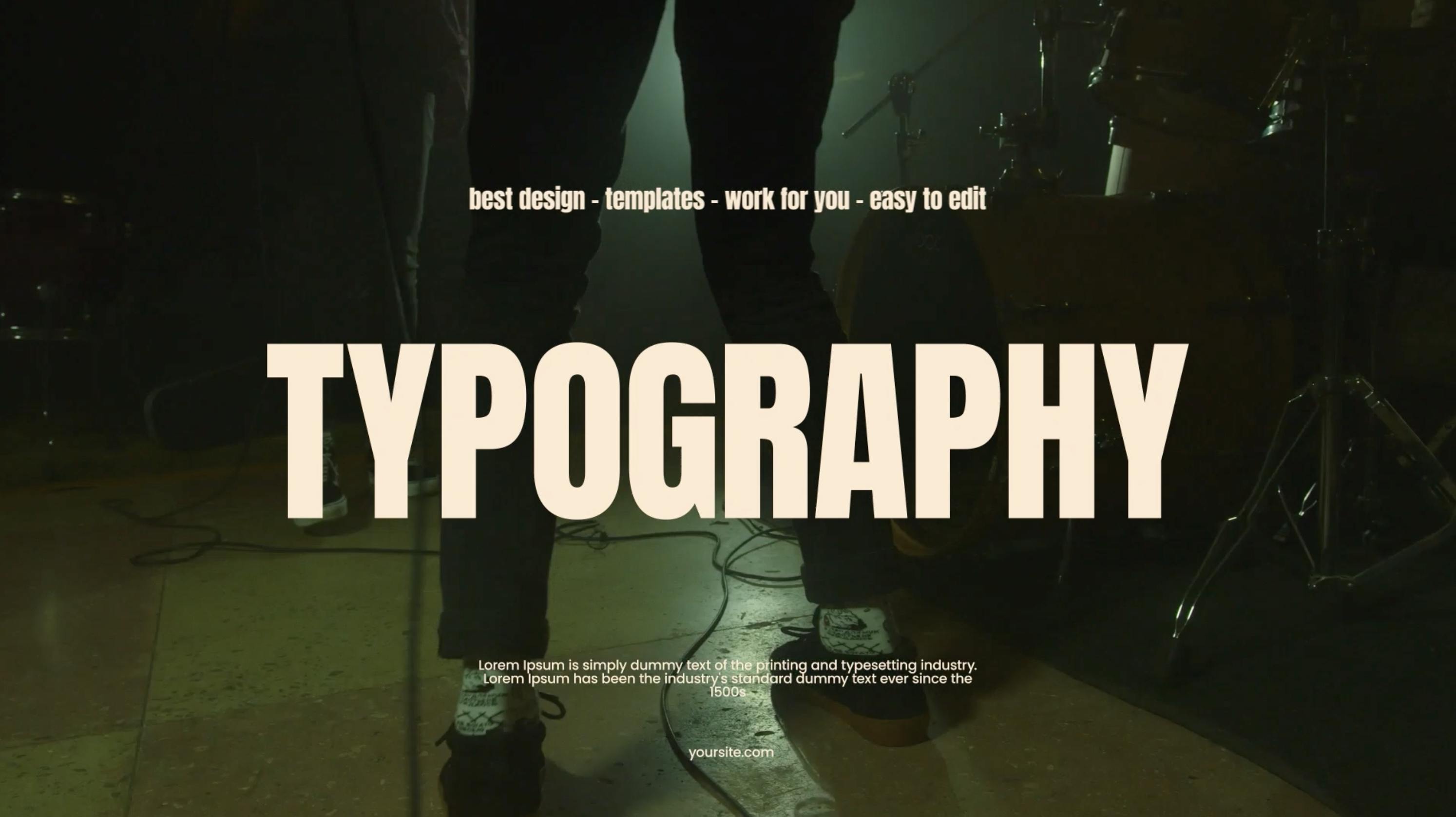 Cinematic Typography video templates | Artlist